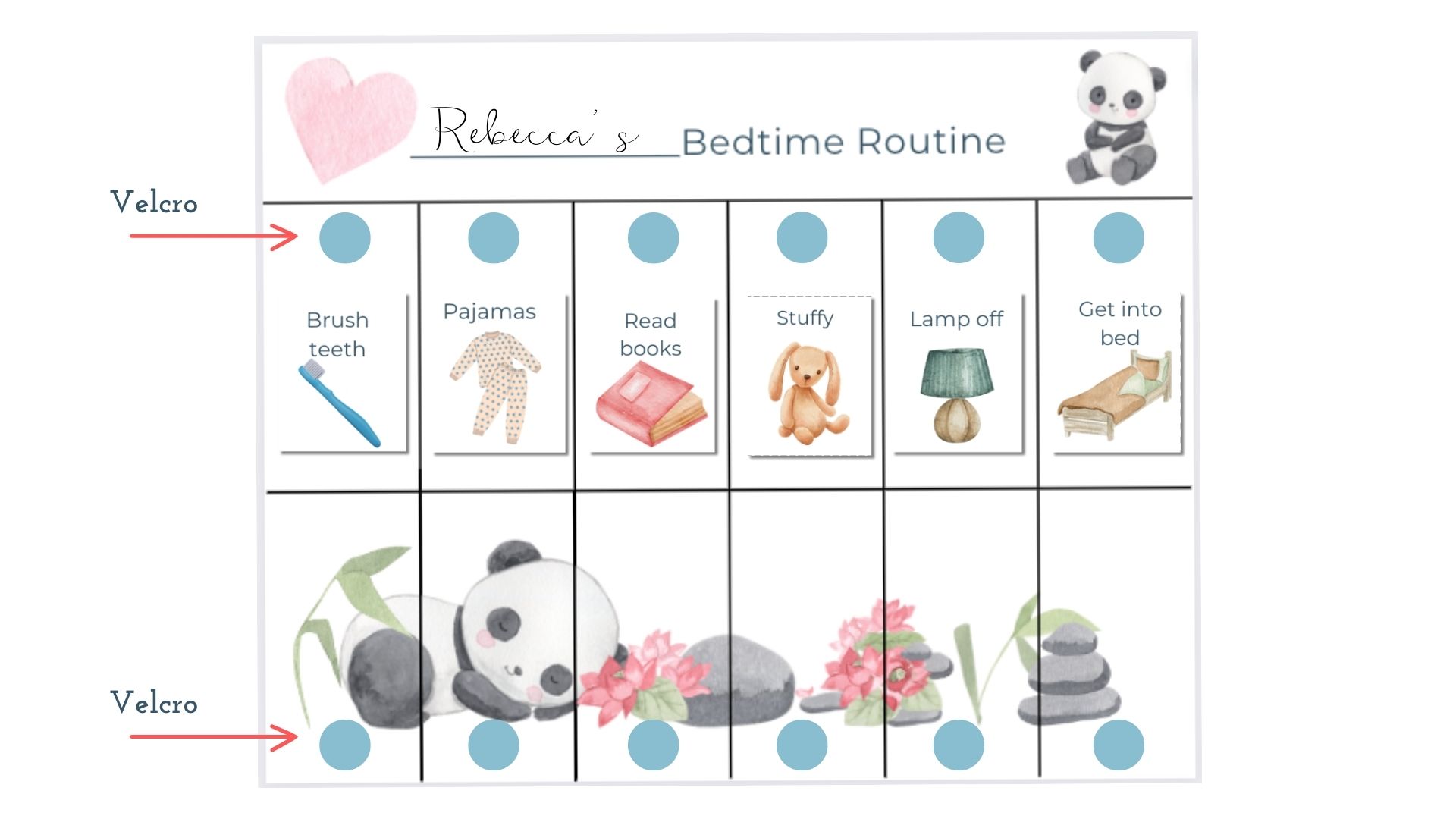 Bedtime routine chart – Slumber Academy